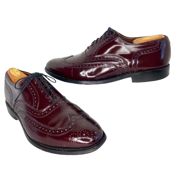 Allen Edmonds | Shoes | Allen Edmonds Lloyd Burgundy Leather Wingtip ...